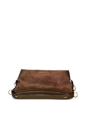Moschino Logo-appliqué Shoulder Bag - Brown