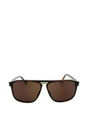 Chopard Pilot-frame Sunglasses - Brown