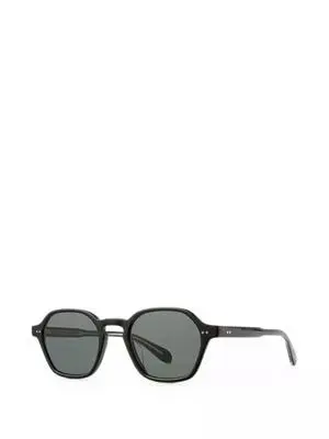 Garrett Leight Temescal Geometric-frame Sunglasses - Black