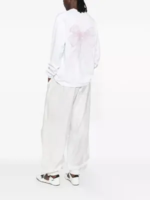 Cecilie Bahnsen Long Sleeve T-shirt With Logo And Bow Detail