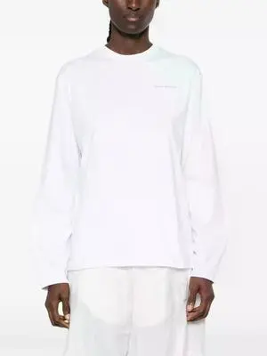 Cecilie Bahnsen Long Sleeve T-shirt With Logo And Bow Detail