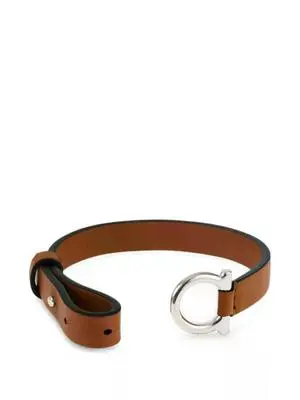 FERRAGAMO Gancini Leather Bracelet