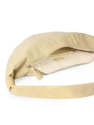 LEMAIRE Large Croissant Bag In Leather - Yellow