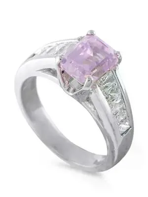 LB EXCLUSIVE Sapphire And Diamond Ring In Platinum
