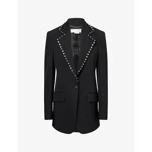 Stella McCartney Embellished Single-breasted Wool Blazer - Black