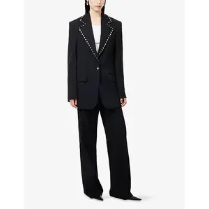 Stella McCartney Embellished Single-breasted Wool Blazer