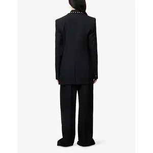Stella McCartney Embellished Single-breasted Wool Blazer