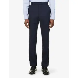 Dunhill Belgravia Pressed-pleat Wool Trousers