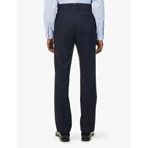 Dunhill Belgravia Pressed-pleat Wool Trousers
