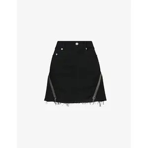 Rick Owens Bolan Banana Denim Mini Skirt - Black