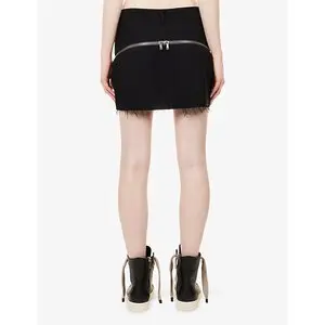 Rick Owens Bolan Banana Denim Mini Skirt - Black