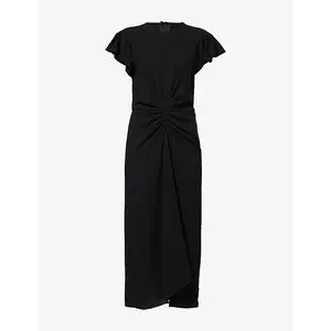 Isabel Marant Étoile Terena Ruched Woven Midi Dress
