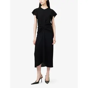 Isabel Marant Étoile Terena Ruched Woven Midi Dress