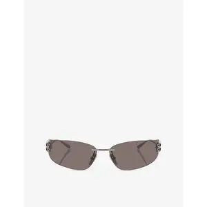 Balenciaga 6e000520 Irregular-frame Metal Sunglasses