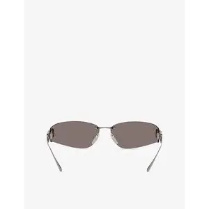 Balenciaga 6e000520 Irregular-frame Metal Sunglasses