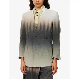 Issey Miyake June Plumage Single-breasted Woven Jacket