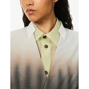 Issey Miyake June Plumage Single-breasted Woven Jacket