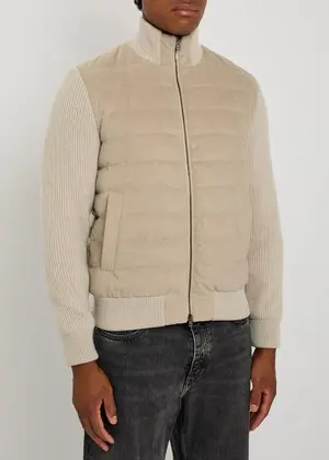 Herno Padded Ribbed-knit Jacket
