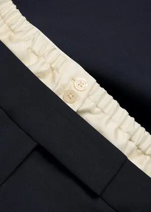 RÓHE Layered Wool Midi Skirt