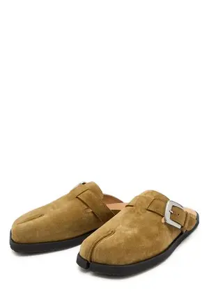 MAISON MARGIELA Tabi Buckle Suede Mules