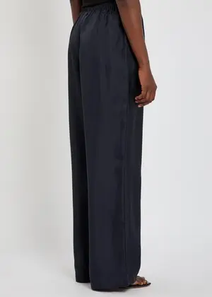 RÓHE Relaxed Straight-leg Silk Trousers