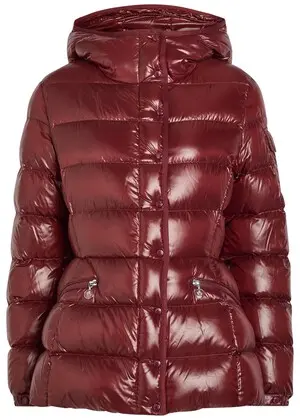 Moncler Barante Hooded Padded Nylon Jacket - Red