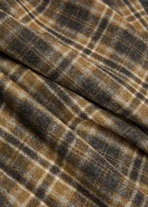 RÓHE Checked Wool-blend Overshirt