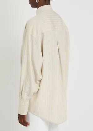 TOTEME Striped Woven Shirt - Yellow