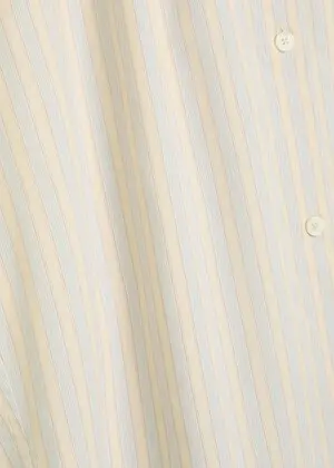 TOTEME Striped Woven Shirt - Yellow