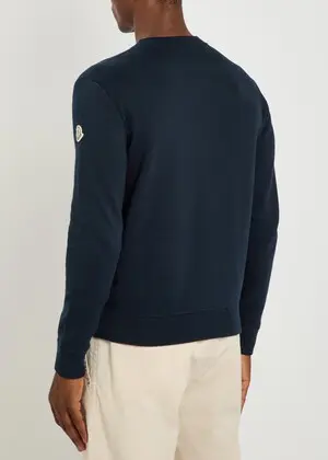 Moncler Logo-embroidered Cotton-blend Jumper