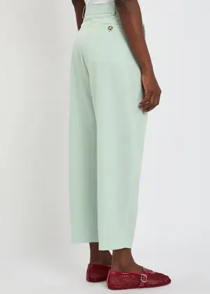 Stella McCartney Pleated Balloon-leg Wool Trousers
