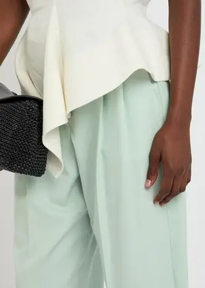 Stella McCartney Pleated Balloon-leg Wool Trousers