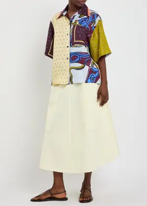 OTZIO Cecilia Printed Silk Shirt