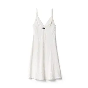 Miu Miu Cady Eyelet Lace Dress - White