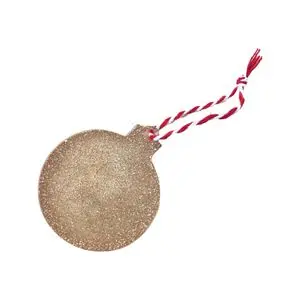 BY SHAX Sparkly En Bauble Ornat - Gold