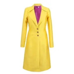 RICHA SHARMA Blazer Style Silk Trench Coat