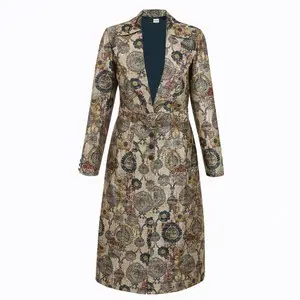 RICHA SHARMA Neutrals Timeless Elegance Trench Coat In Wild Silk - Beige/black