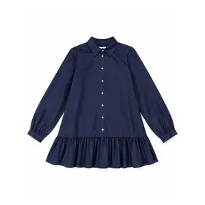 ELFIE Beata Navy Cotton Dress