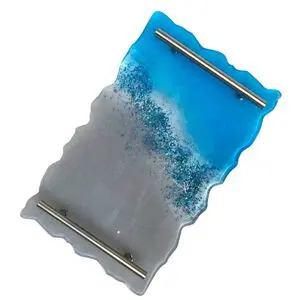 BY SHAX Festive Glitter Tray And Silver - Blue