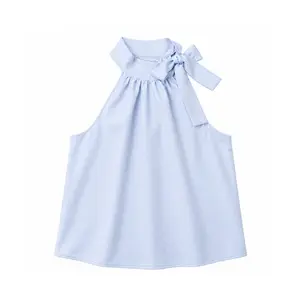 ELFIE Bien Oxford Cotton Top - Blue