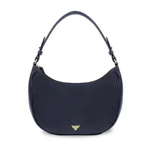 APATCHY LONDON The Lucy Navy Leather Bag - Blue
