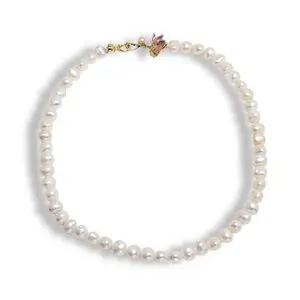 NINEMOO Iris Aurora Pearl Necklace - Pink