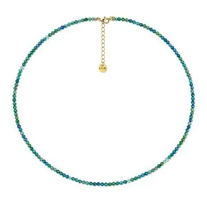 GAJÚ Fira Necklace With Jade And Topaz-inspired Stones - Green/blue