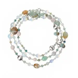JAREDJAMIN Silver / Blue Nerissa Gemstone Convertible Strand - Silver/blue
