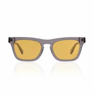 FAOS CONCEPT Icaria Wayfarer Sunglasses With Saffron Yellow Lenses - Grey