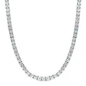 EYECONIC BY SAMAR AJRAM Classic Non Flip Tennis Necklace - White
