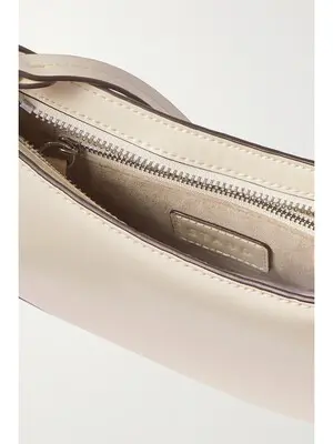 Staud Ollie Glossed-leather Shoulder Bag