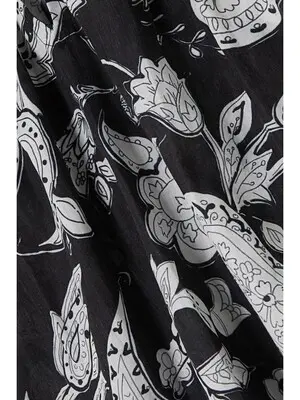 Fil De Vie Juno Paisley-print Cotton-batiste Blouse