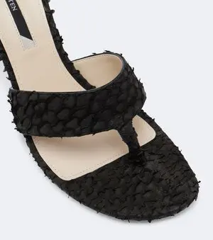 CHRISTEN Helix Leather Thong Sandals