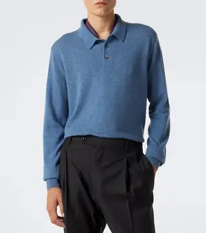 Rubinacci Cashmere Polo Sweater